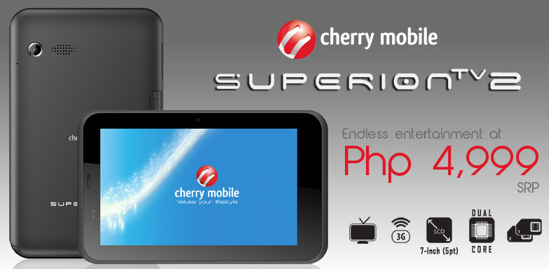 Cherry Mobile Superion TV 2 Price Php 4,999 : Android Jelly Bean Tablet ...