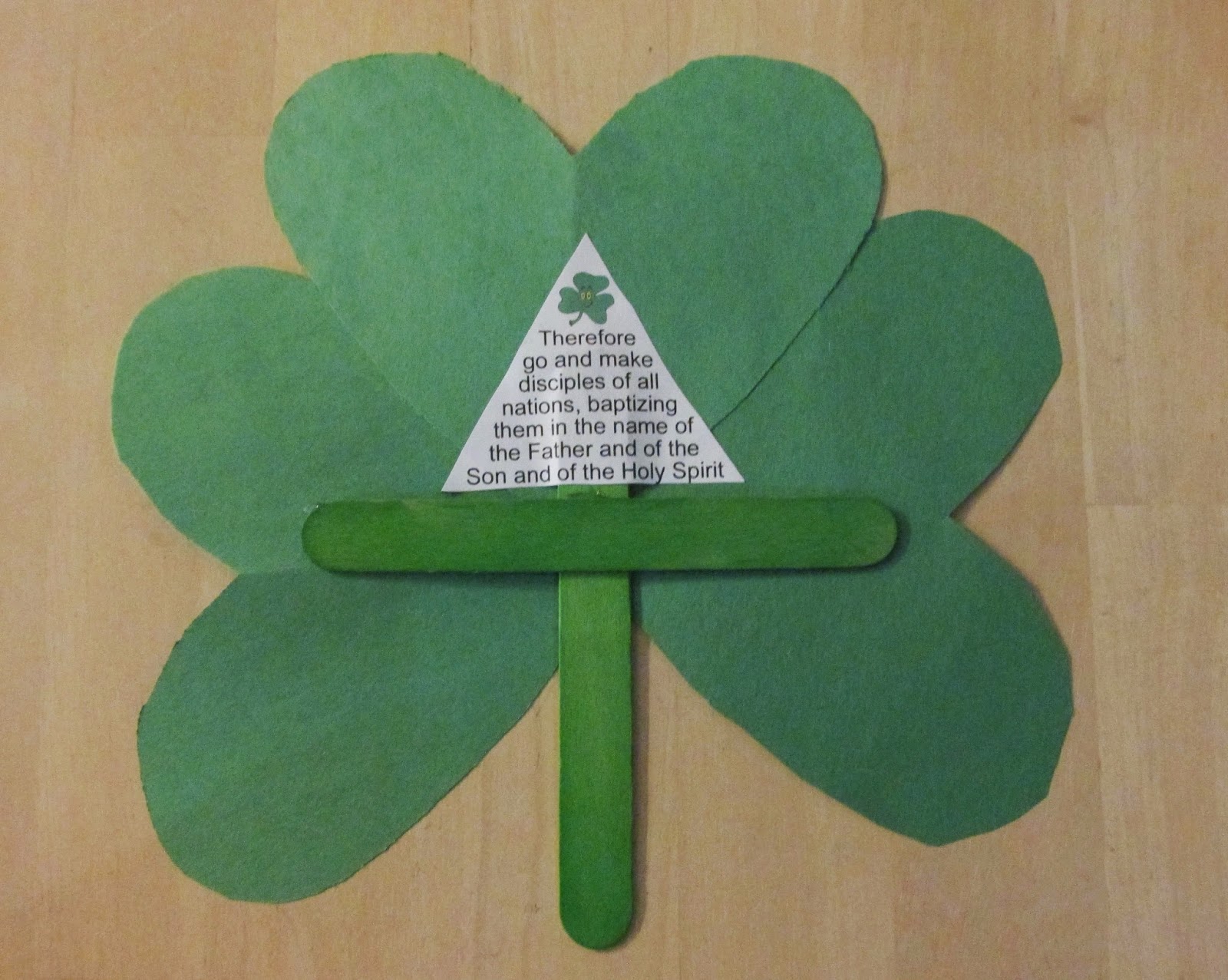 A Learning Journey: W is for Wednesday Crafting: Shamrock Trinity