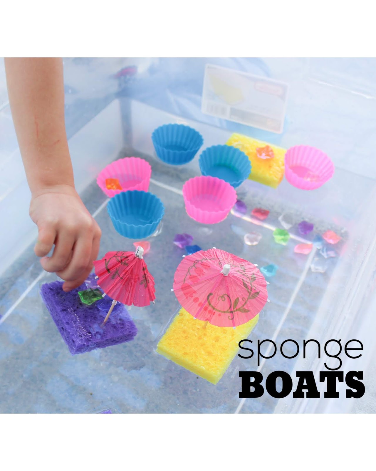 Sponge Boats | Stay at Home Activity Mom