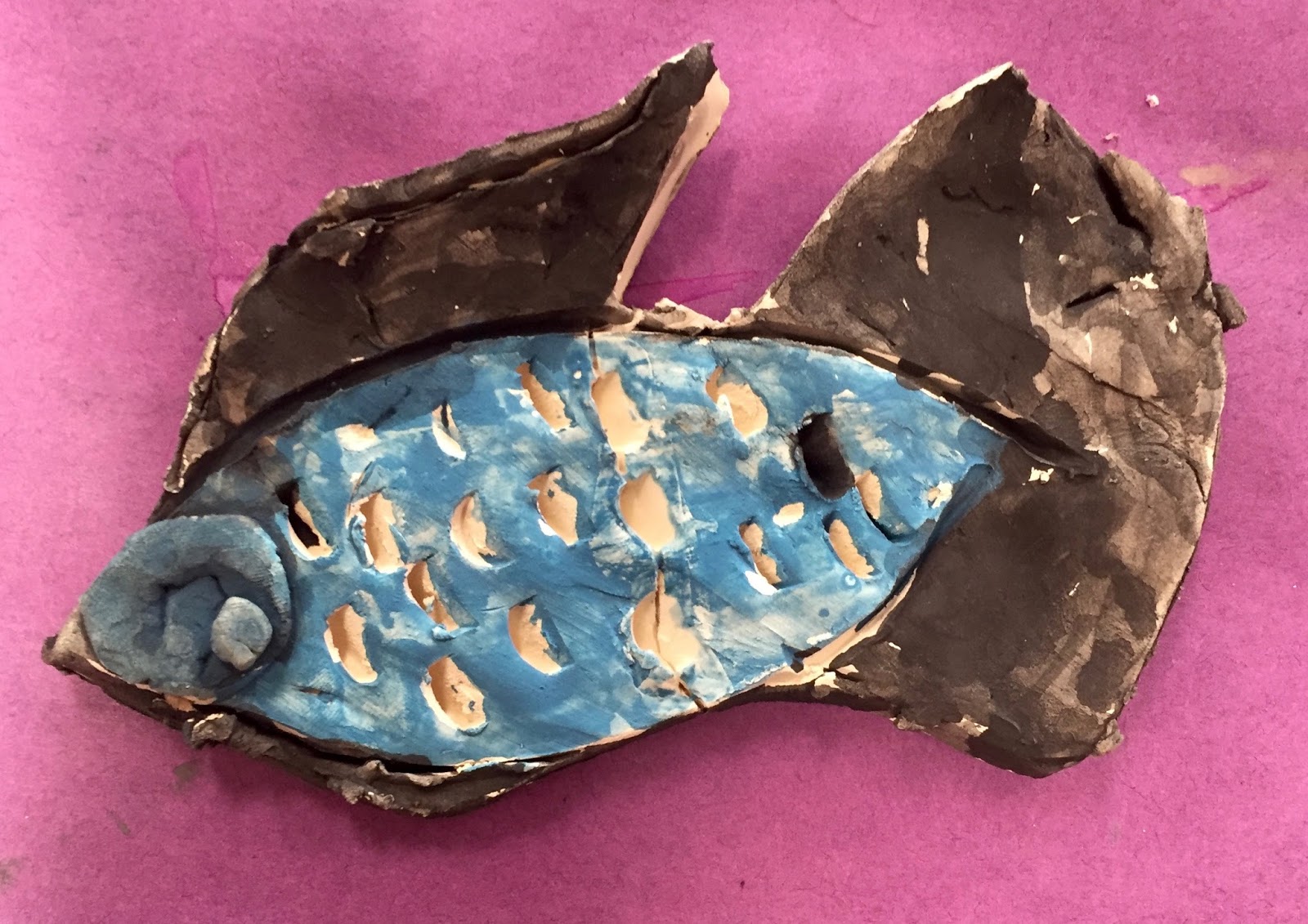 Grandville Elementary ART: Kindergarten Clay Fish
