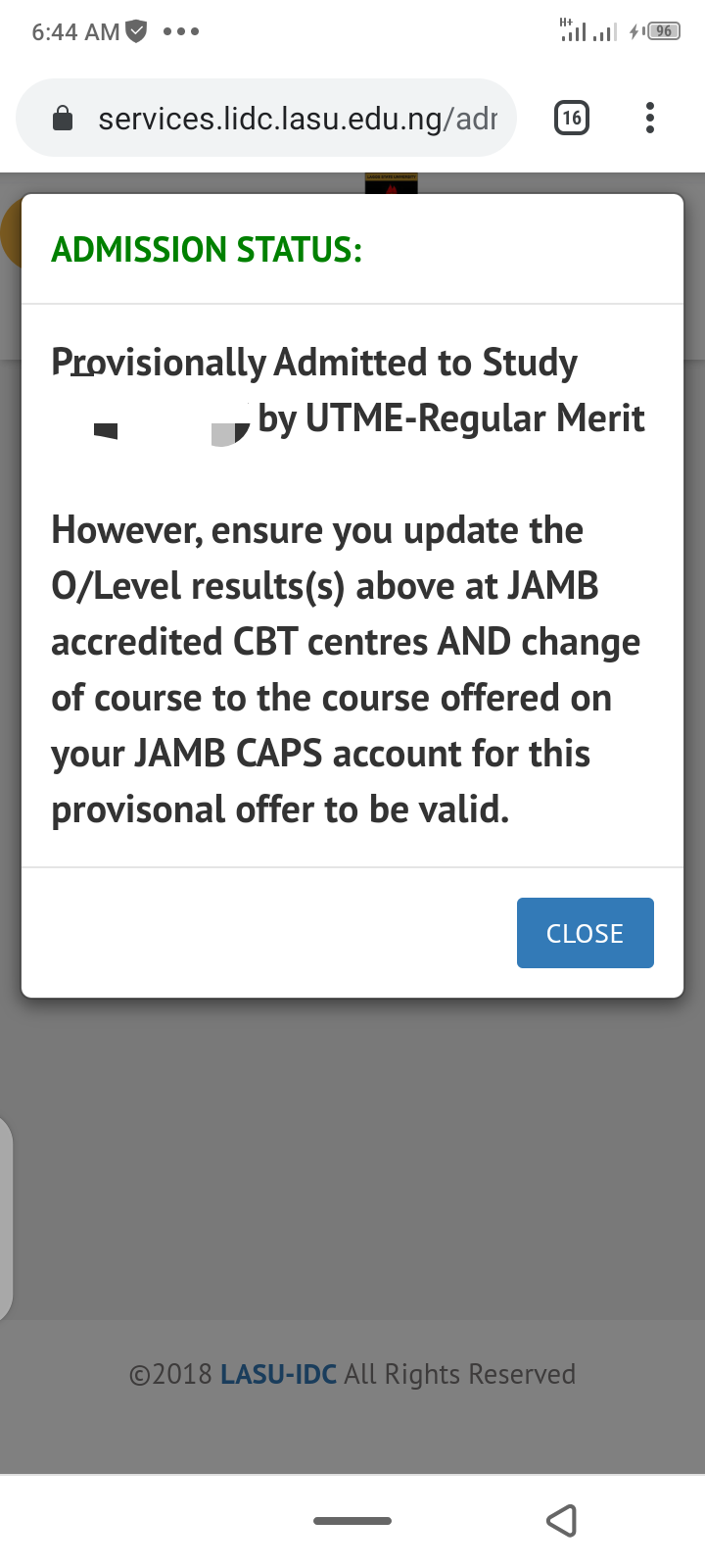 How To Check Lasu Admission Status for 2020/2021 Session - Campusghuru