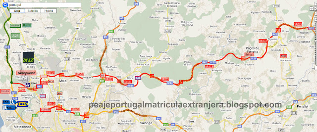 Nuevos peajes en Portugal (ex-SCUTs) Mapas, comparativas y pago.: Mapa ...