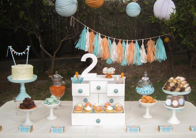 Little Big Company | The Blog: Aqua and Orange themed 2nd Birthday by ...