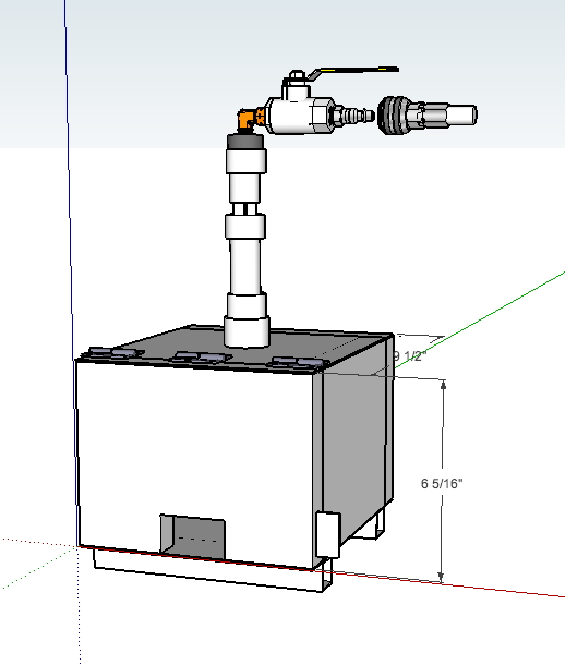 Persimmon Forge: Professional Blacksmithing: My Single Burner Forge