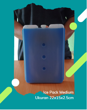 Blue Ice Pack Medium Ukuran 22x15x2.5cm - Toko Online Pengrajin Ice ...