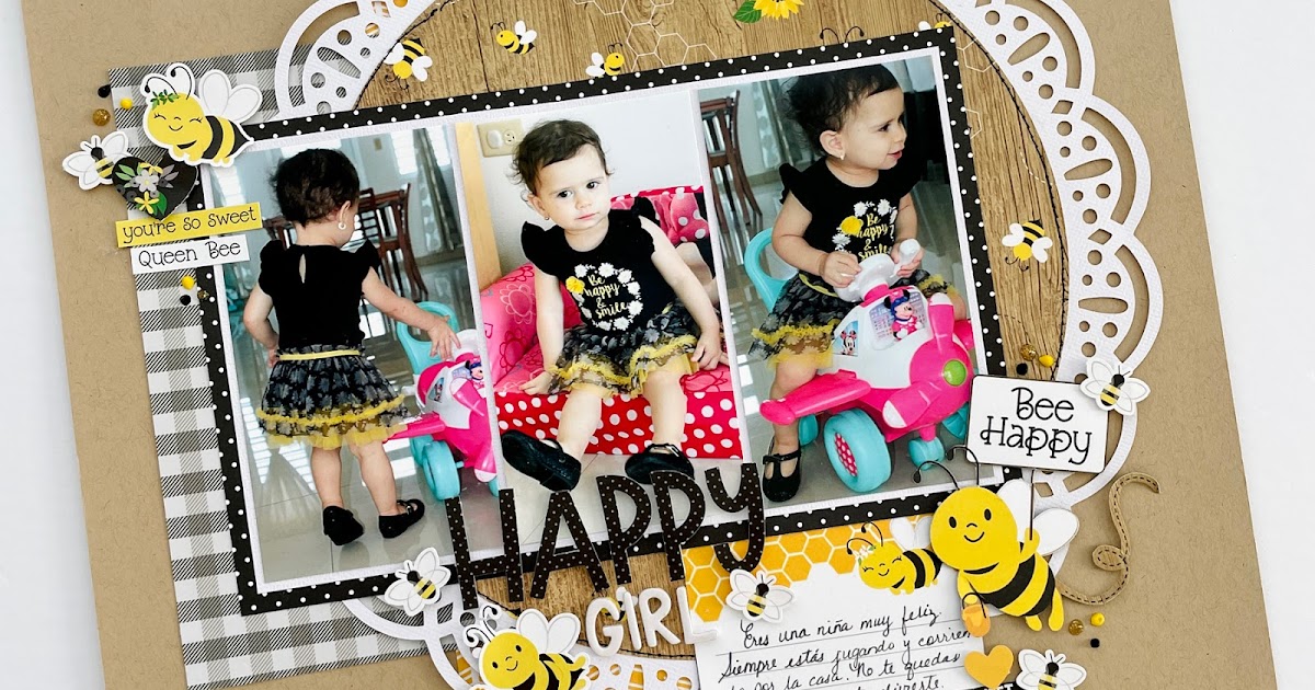 Happy Girl Layout - Simply Rebeca