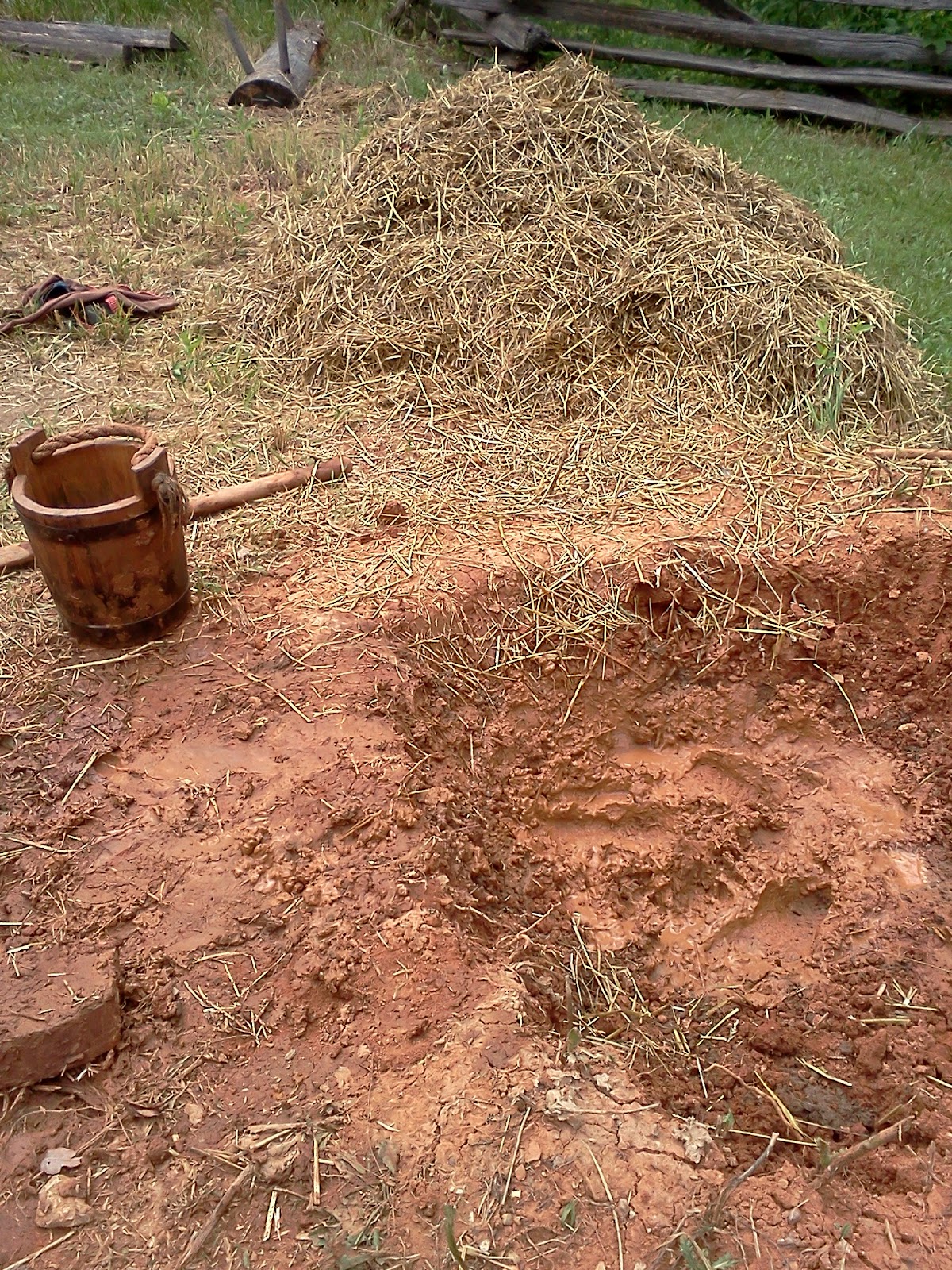 Frontier Culture Museum of Virginia: How to Daub A Cabin