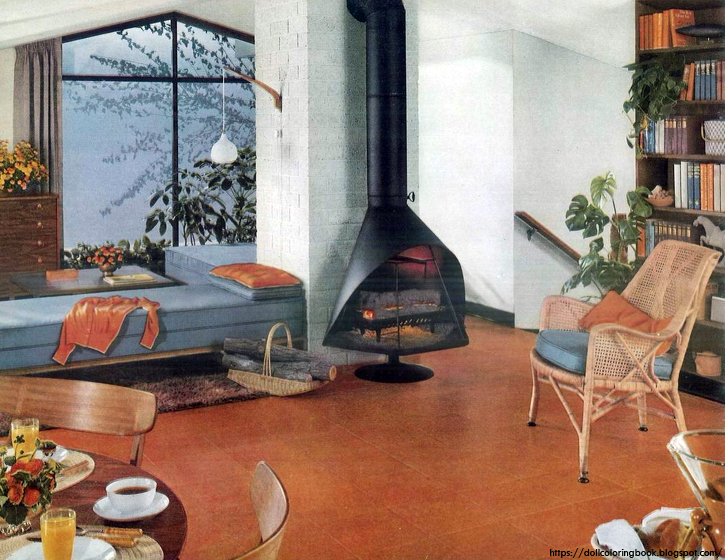 DIY House Decorating from 1958 | The Doll Coloring Book