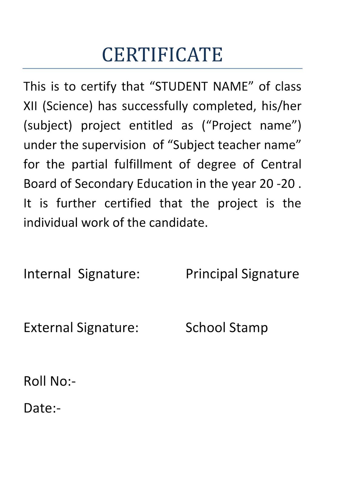 Sample Acknowledgement And Certificate sample-acknowledgement-and-certificate
