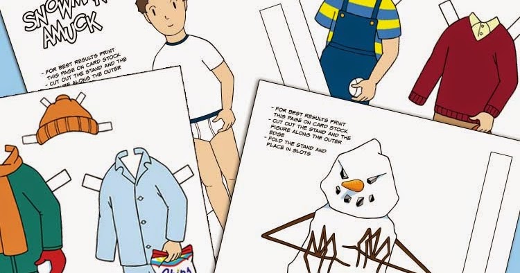 Snowman Amuck Fun Stuff: Snowman Amuck Paperdolls