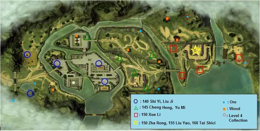 Zeal Kingdom Heroes Guide: Huainan/Baima/Tianzhu moutain boss spawn maps