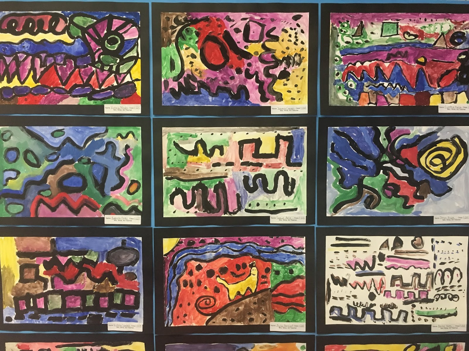 Visual Arts with Ms. Wine: 1st Grade