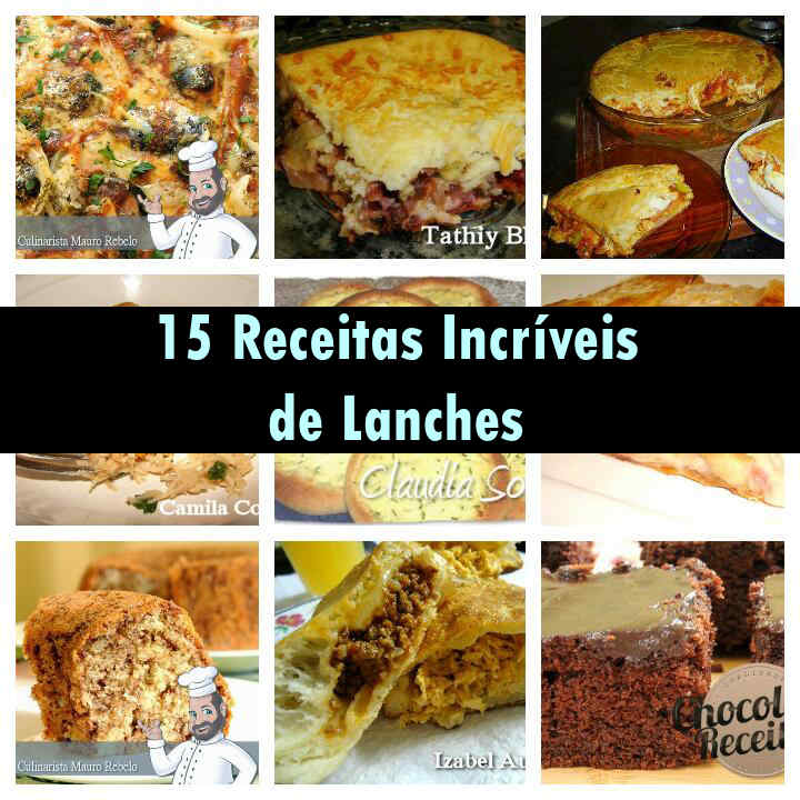 Culinária-Receitas - Mauro Rebelo: 15 LANCHES INCRÍVEIS PARA SEU FINAL ...