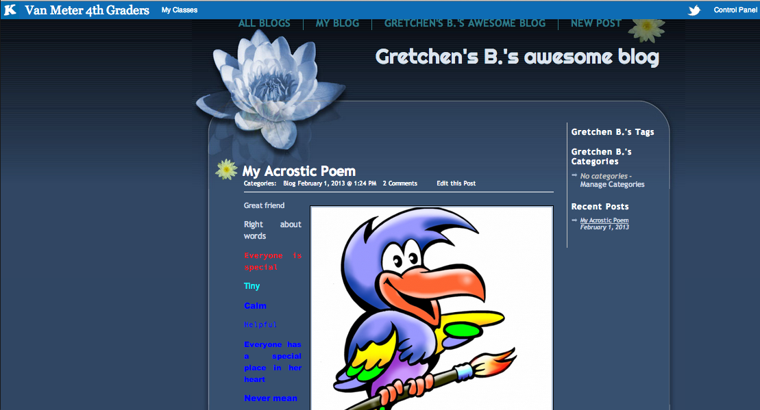The Library Voice: Collaborative Poetry Gallery Walk Project....4th ...