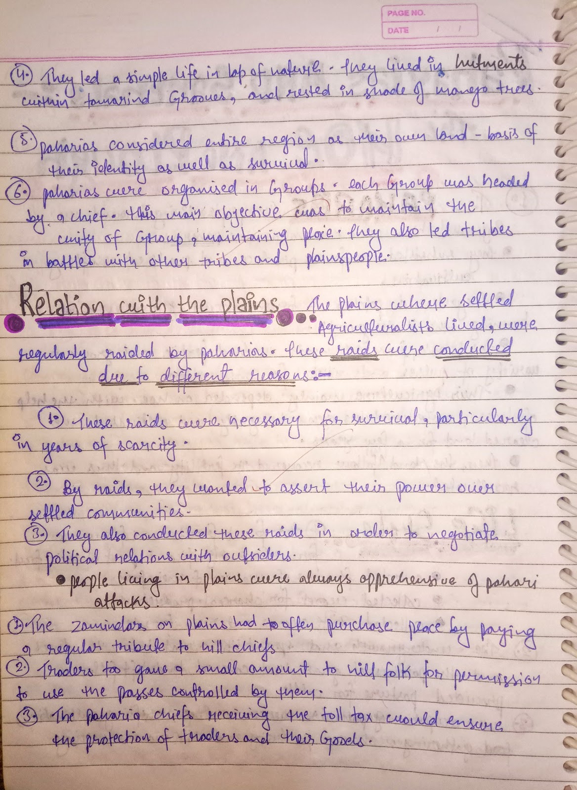 Handwritten Notes of Colonialism and Countryside - History - Class 12th ...