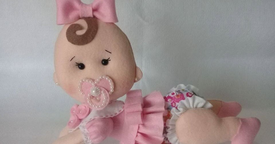 Bebes em Feltro para Fazer de Enfeite de Maternidade - Ideias Criativas