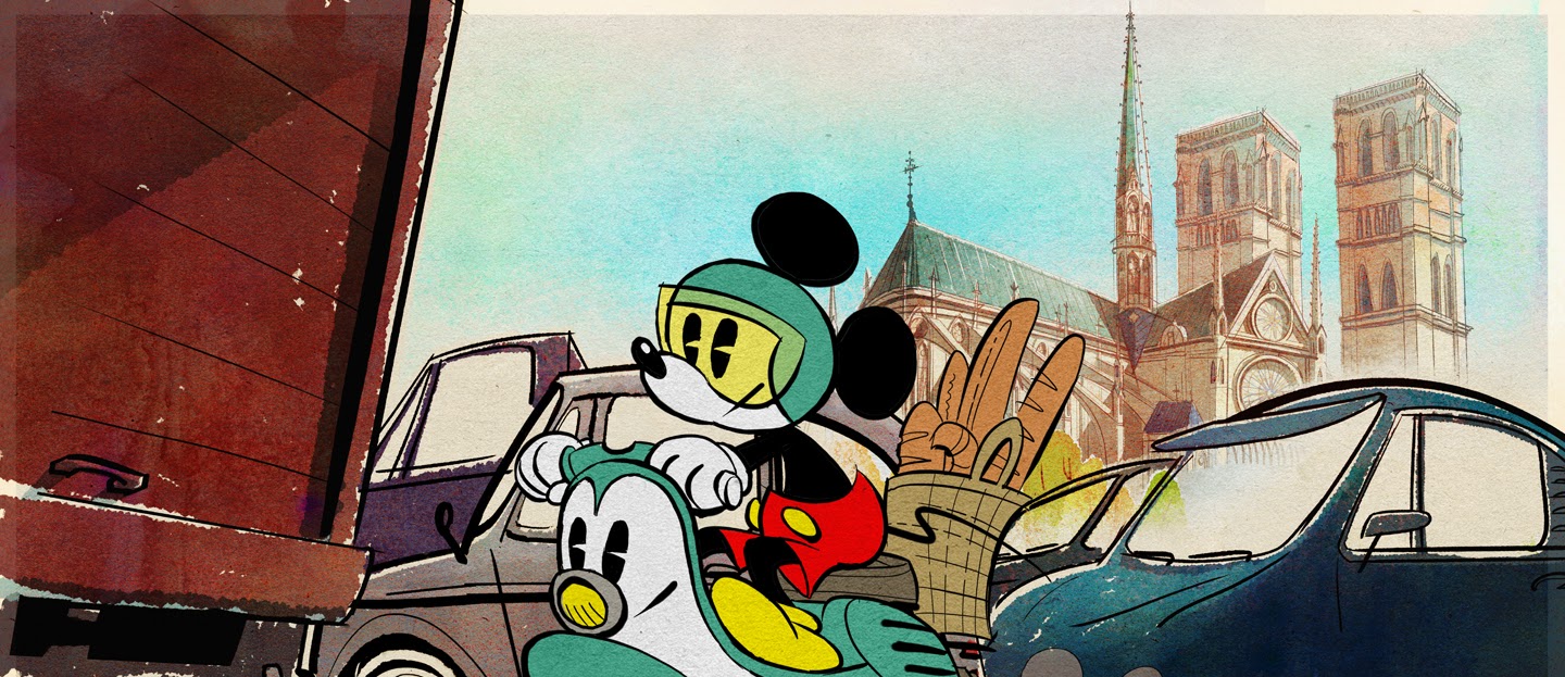 Stephen Nicodemus: Mickey Mouse Croissant de Triomphe BGs