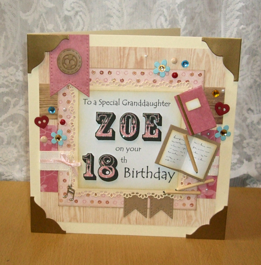 Ella's Design: 18th birthday card...
