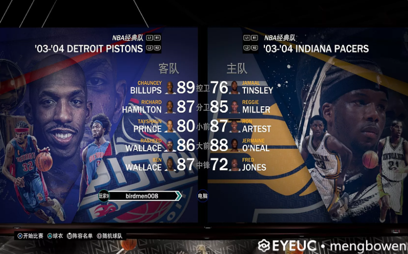 NBA 2K20 Pacers 03-04 Photos and Select Team Background by mengbowen