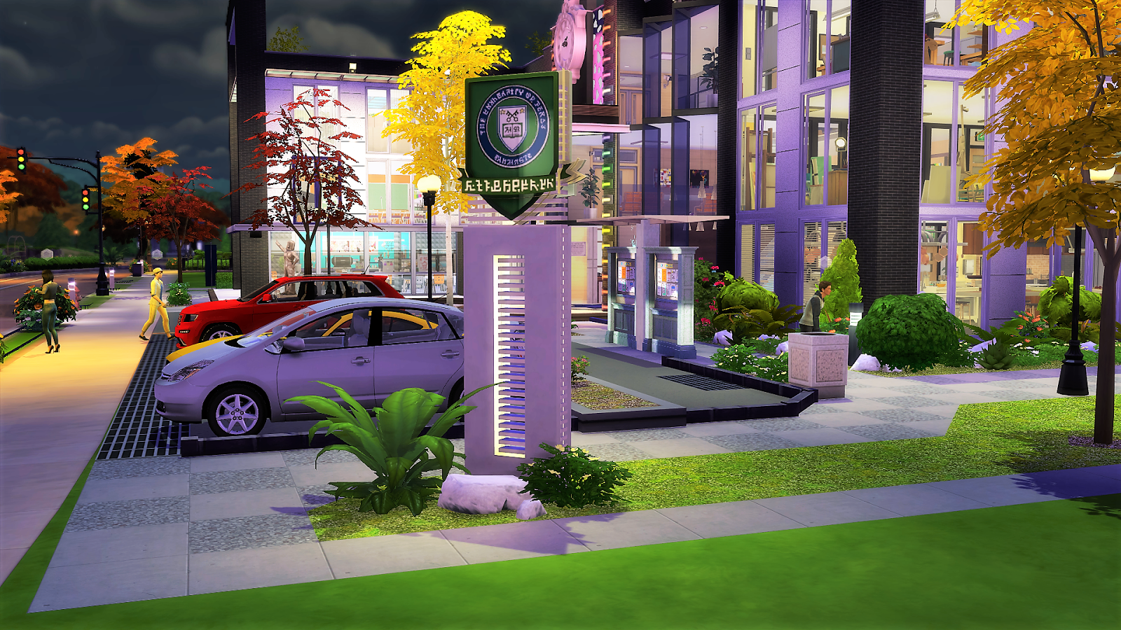 sim house design workshop: Sims 4 Rainbow High School ----- 七彩中学