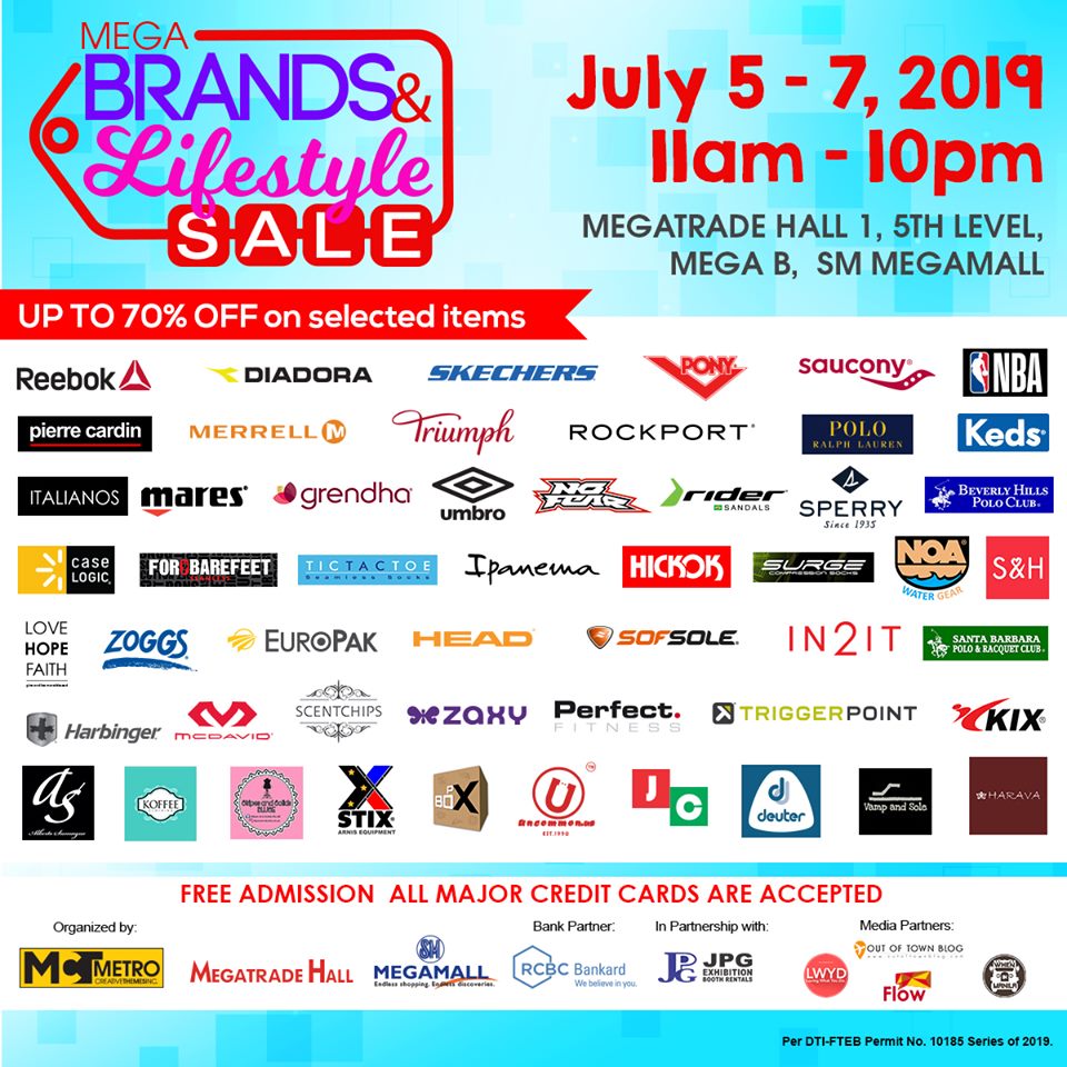 Manila Shopper: Mega Brands & Lifestyle Sale at SM Megatrade: July 2019