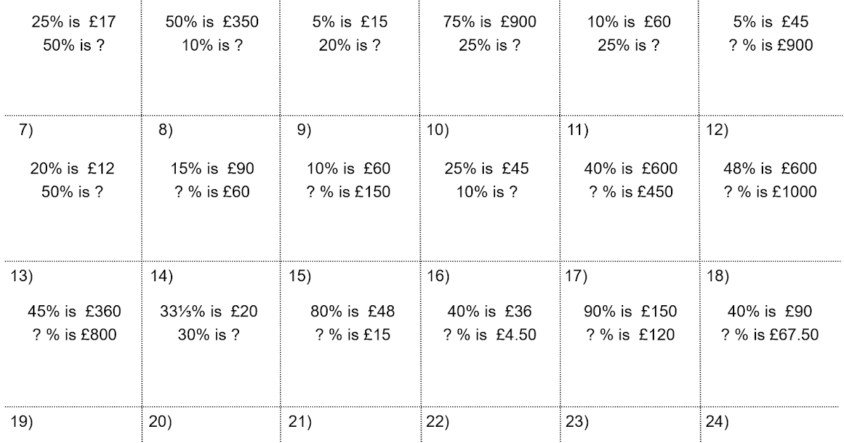 MEDIAN Don Steward mathematics teaching: from one percentage to another