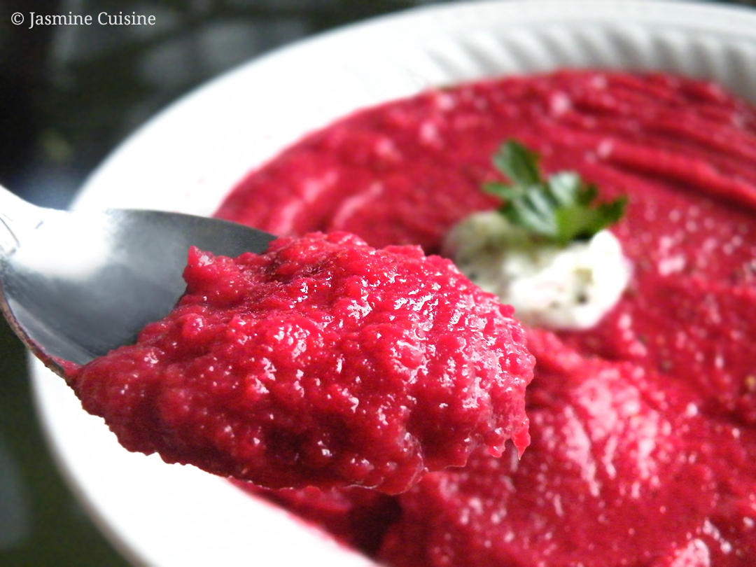 Potage aux betteraves et aux carottes - Jasmine Cuisine