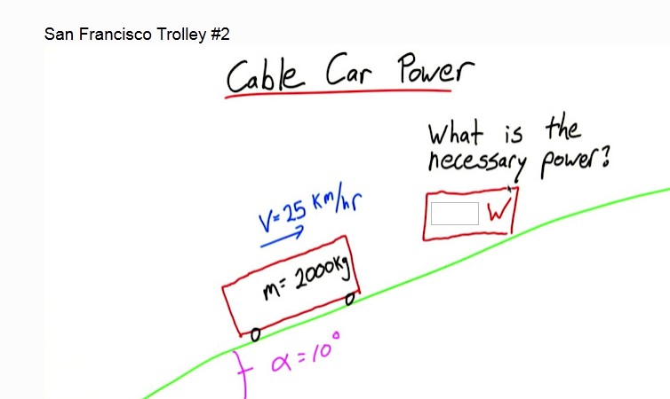 2012 Notes on Physics and Calculus: Final 8 - Cable Car Power
