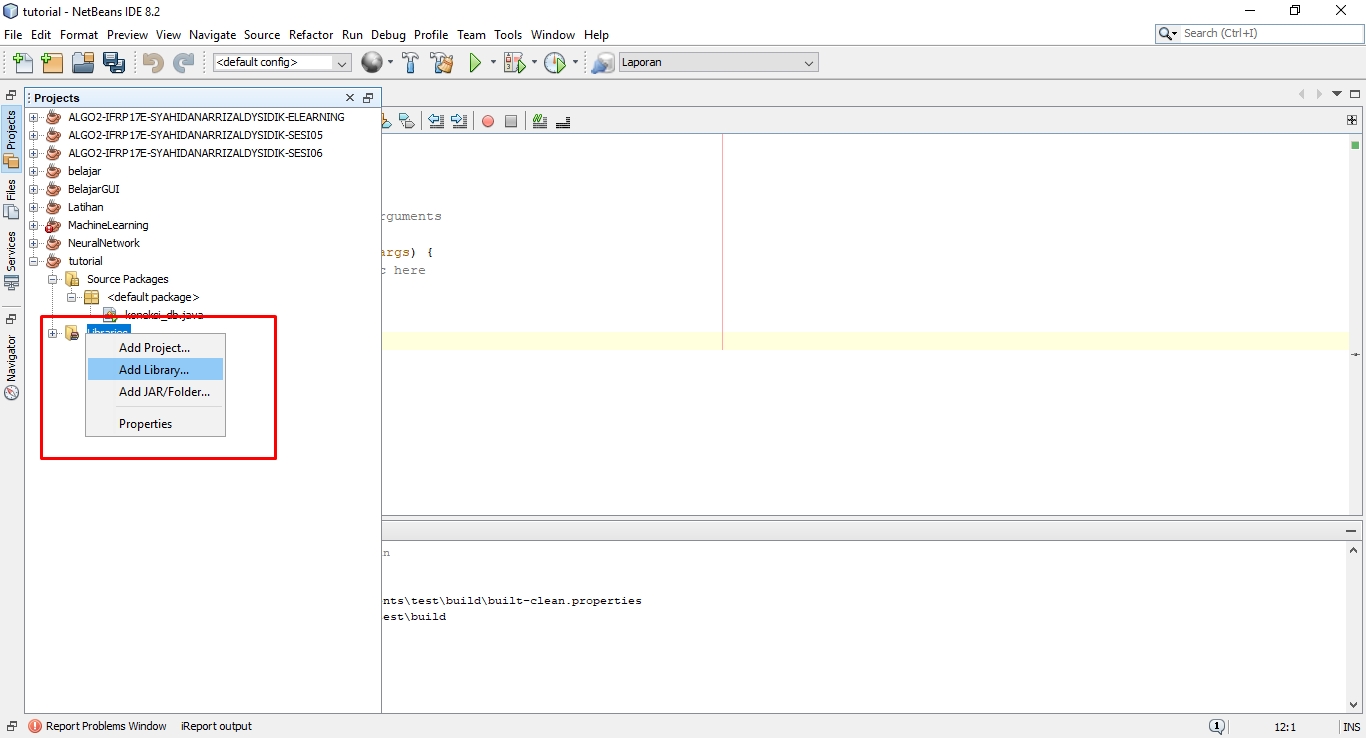 menghubungkan JAVA dengan database MYSQL
