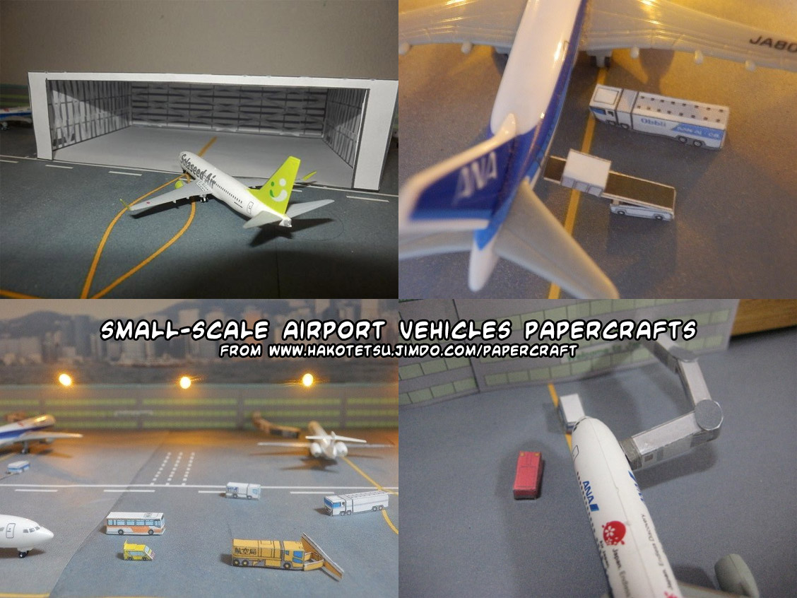 Ninjatoes' papercraft weblog: Cute small-scale papercraft airport ...