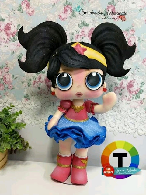 Boneca lol baby maravilha de eva com molde para imprimir - Ver e Fazer