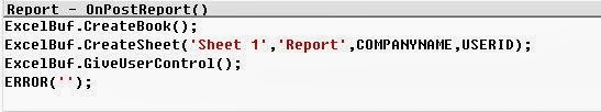 NAV 2013 & R2 - Export to Excel Report With Enter Cell. NAV 2013 & R2 - Export to Excel Report With Enter Cell.