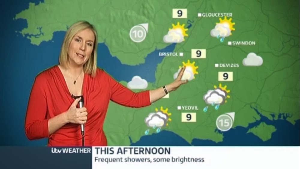 UK Regional News Caps: Kate Haskell - ITV West Country Weather