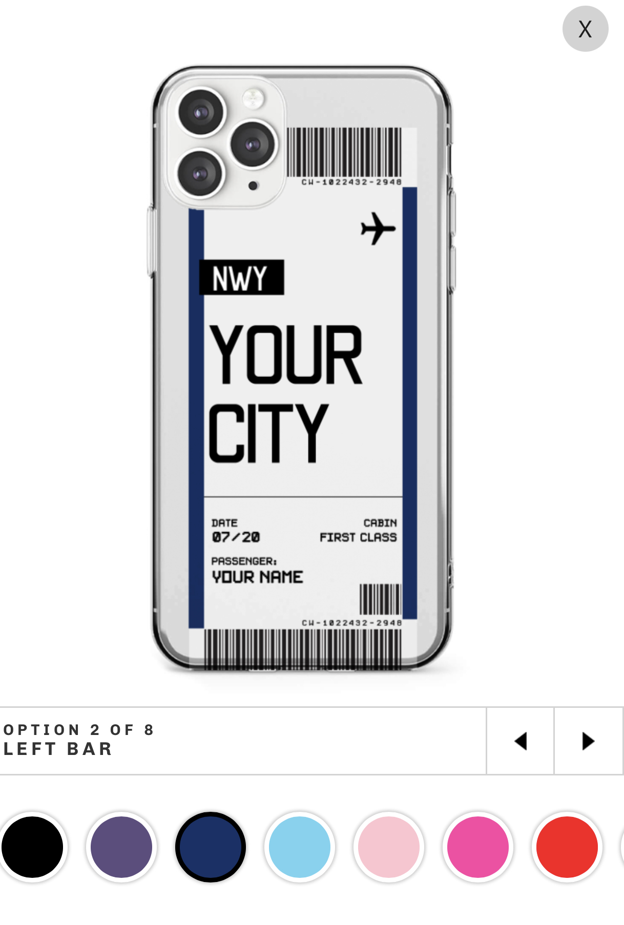 CASE WAREHOUSE CUSTOMISED PLANE TICKET CASE - JUELOOK