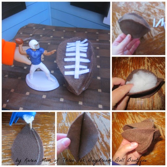 Dream. Dress. Play.: Make It Monday! A Felt Football For Your Dolls