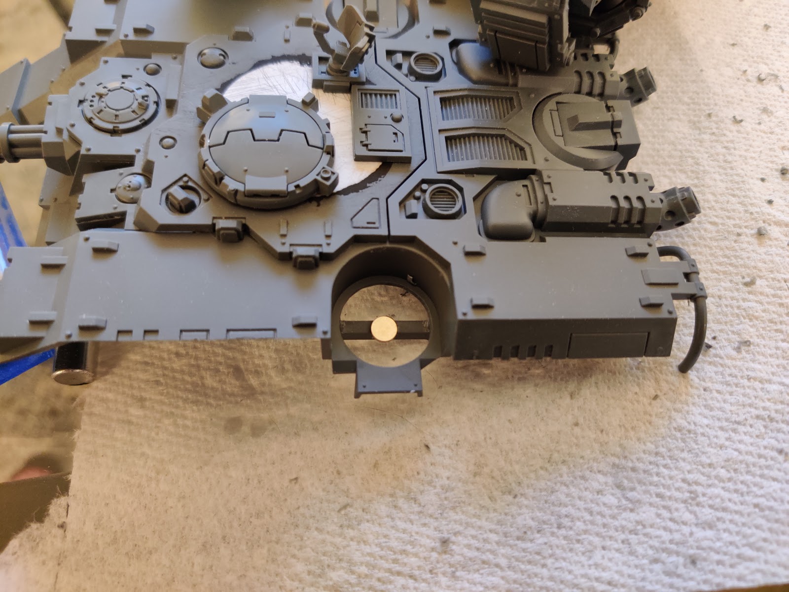 Necron Army Work in Progress pics: Converting/Fixing the Primaris Repulsor