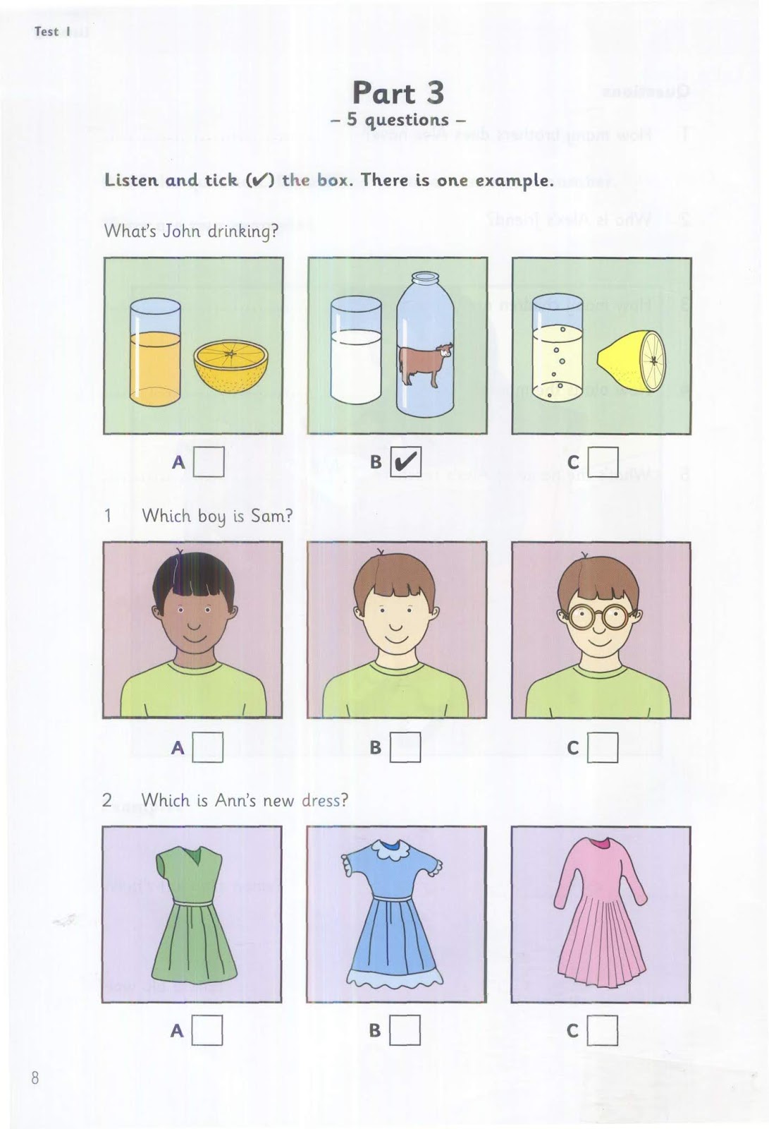 English Cambridge Tests - Starters 03 - Let Your Hair Down!