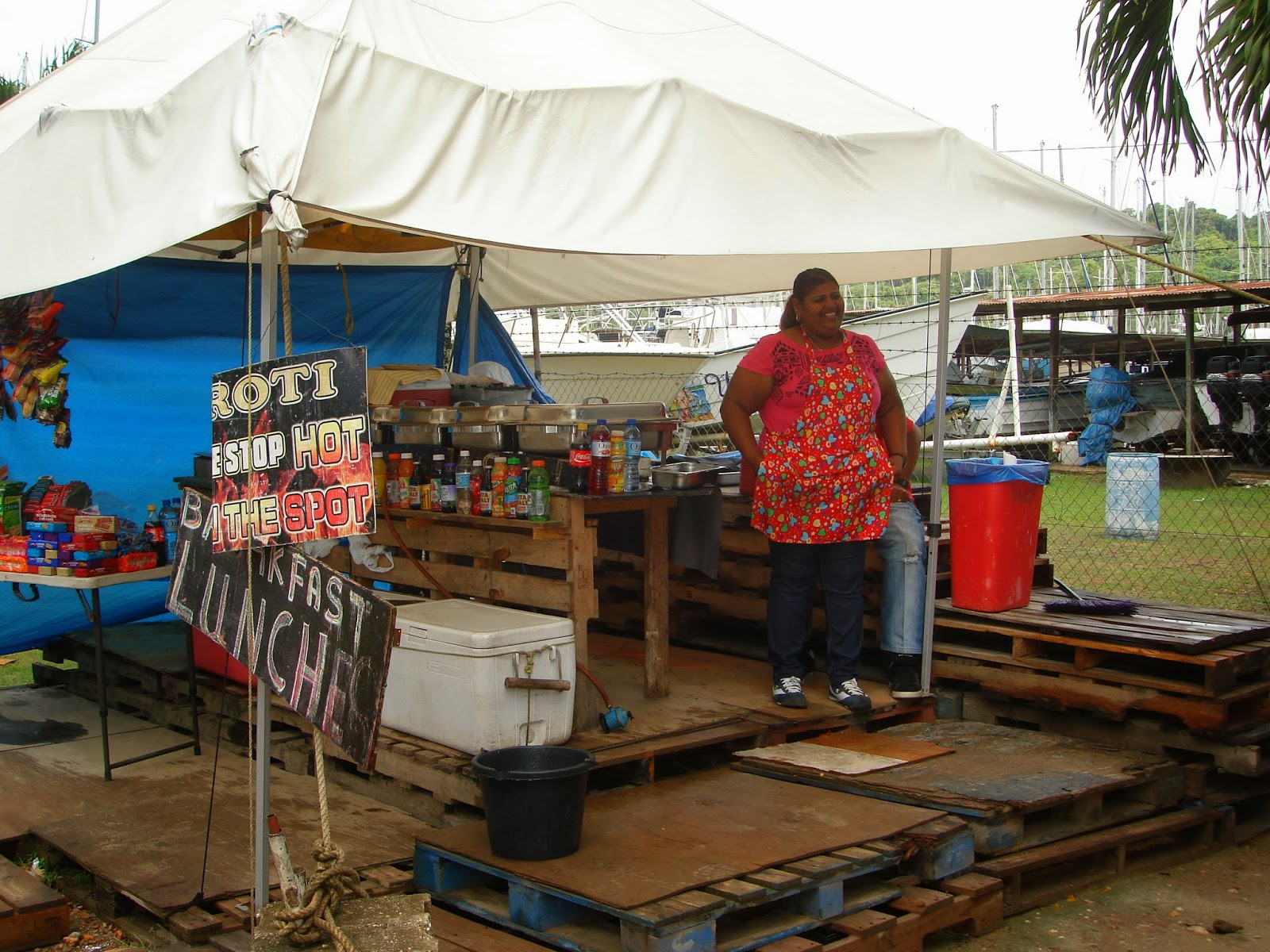 Flying Across the Seas: Sebrina's Hot Roti Stand