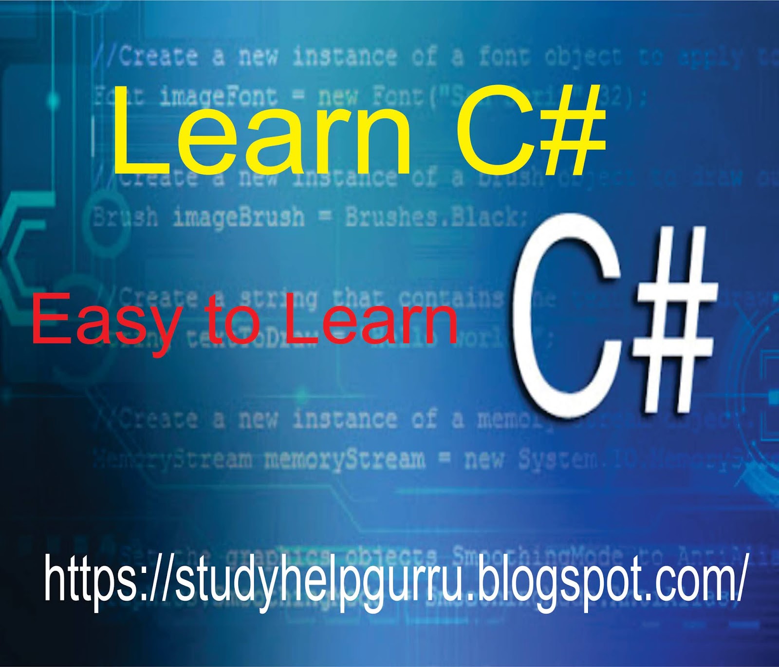 Learn C# easy way ~ StudyHelpGurru