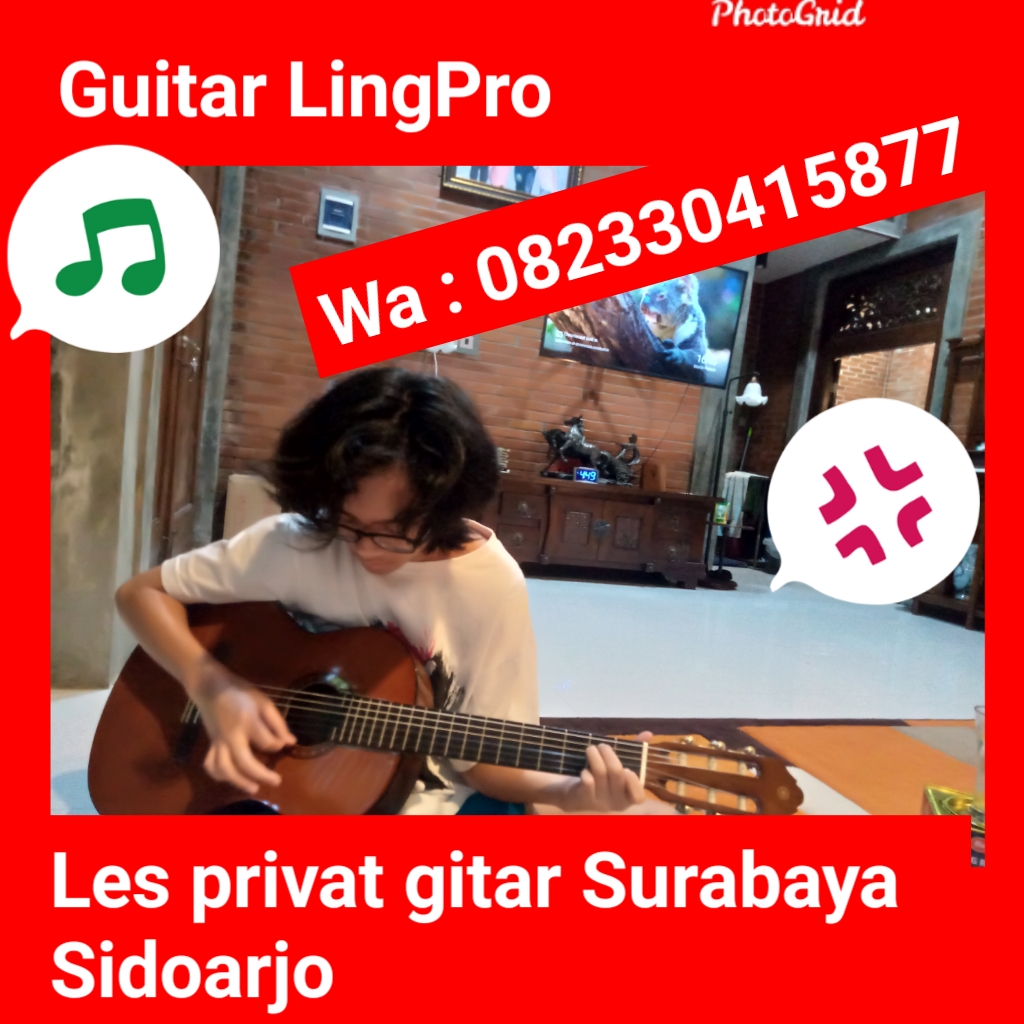 LES/KURSUS PRIVAT GITAR SURABAYA GURU DATANG KERUMAH. WA: 082330415877 ...