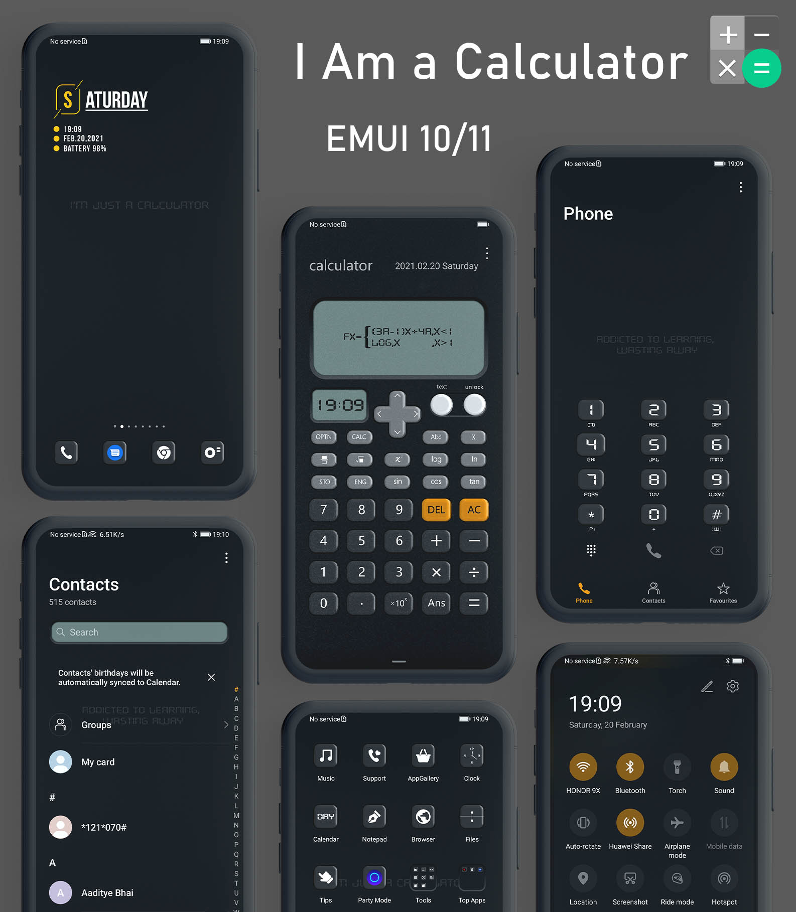[Theme Share] I Am a Calculator Theme for EMUI 10/11 Users [Must Try]