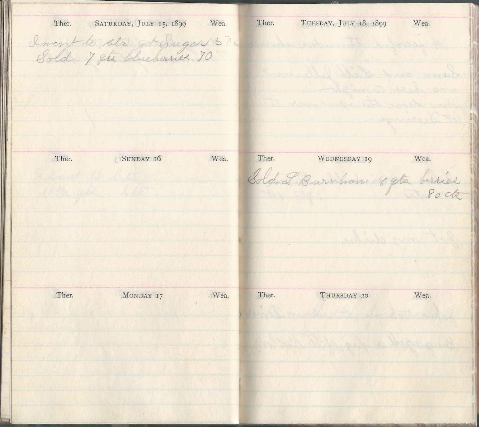 Heirlooms Reunited: July Entries in the 1899 Diary of John Foss ...