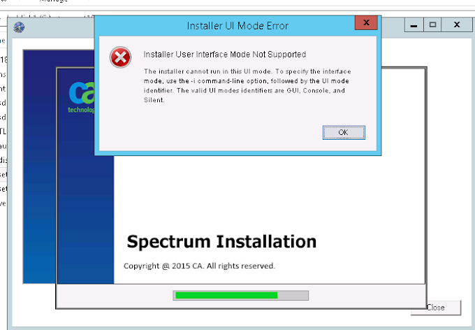 Demantra-Error - Installer User Interface Mode Not Supported