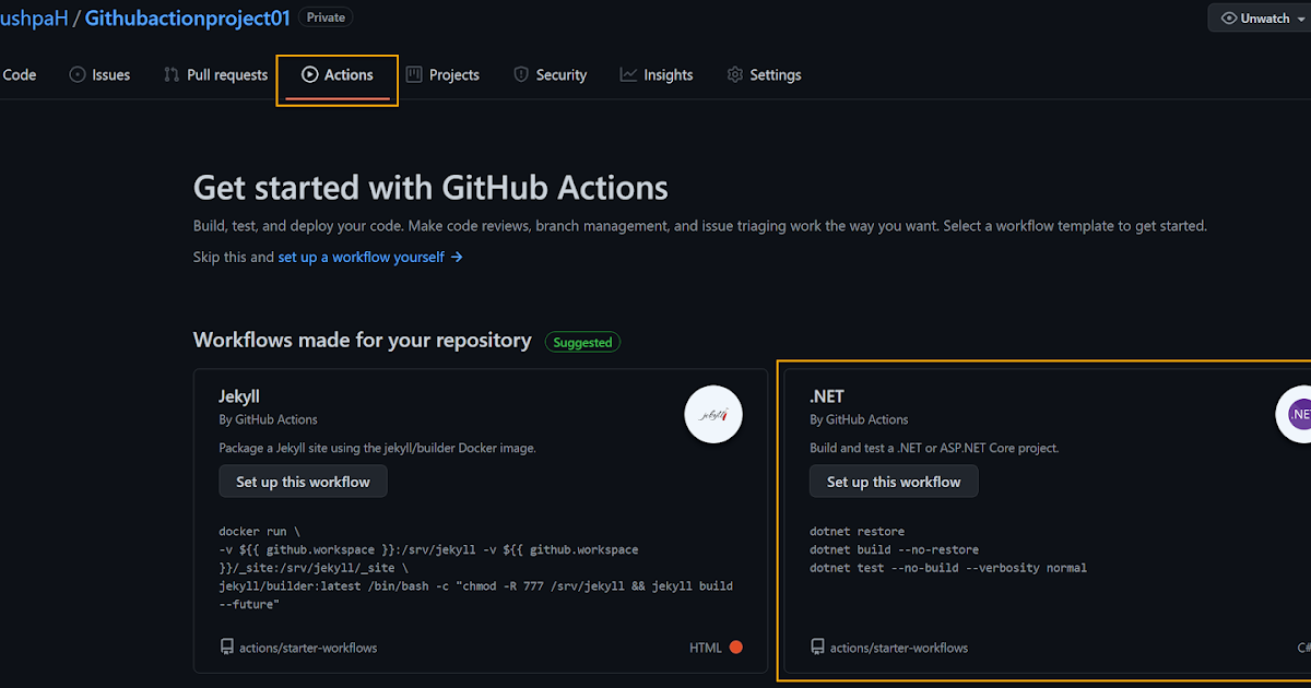 Adventures in DevOps: Building a .Net Core project with GitHub Actions