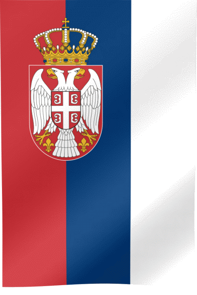 Flag of Serbia (GIF) - All Waving Flags