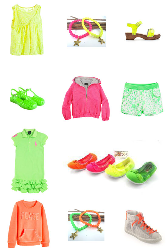 Pequeña Fashionista: Un toque flúor