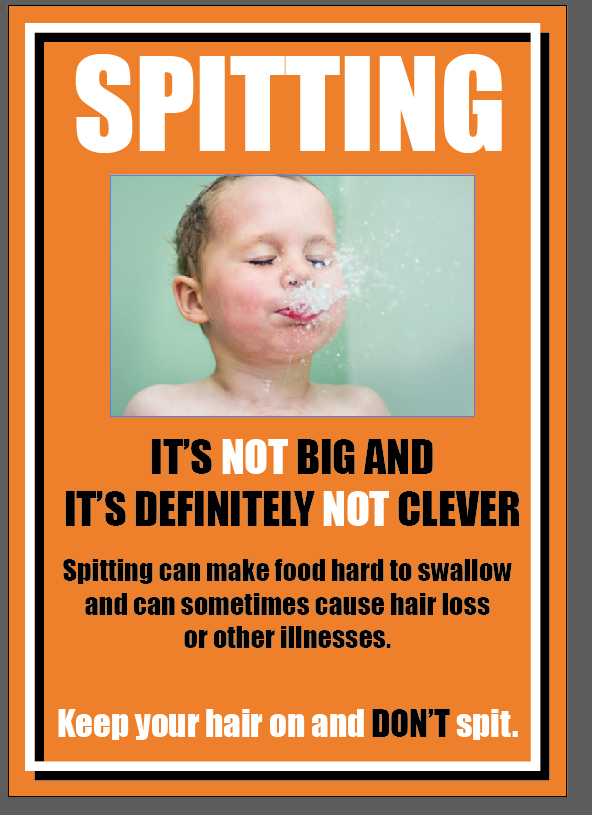 Moofookimbob's Blog: Spitting Poster - the stages of development