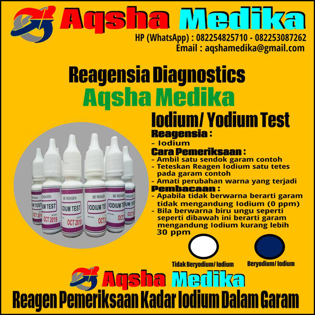 Jual Iodium Test | Reagen Pemeriksaan Kadar Yodium Dalam Garam | CV ...
