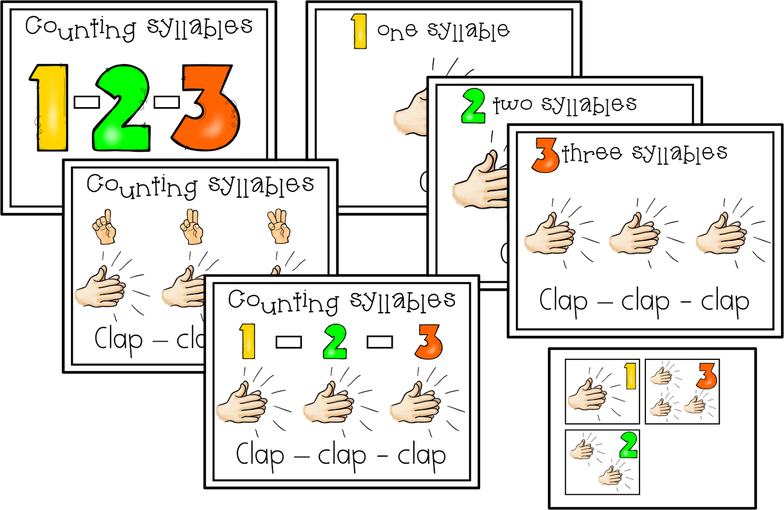 Simply Delightful in 2nd grade: Summer counting syllables clip cards ...