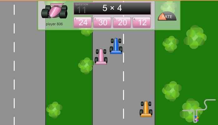 Activities for Kids: Grand Prix Multiplication